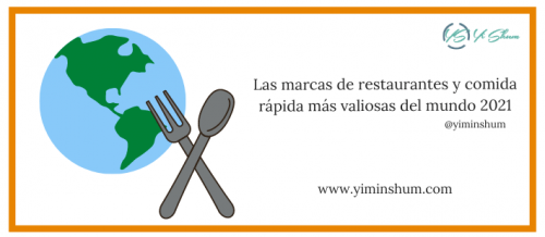 Las marcas de restaurantes y comida rápida más valiosas 2021