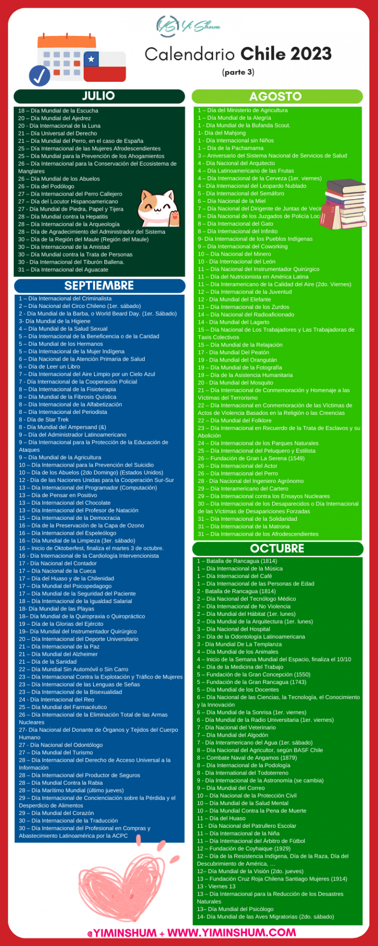 Días Feriados Chile 2023: fechas y efemérides nacionales y mundiales