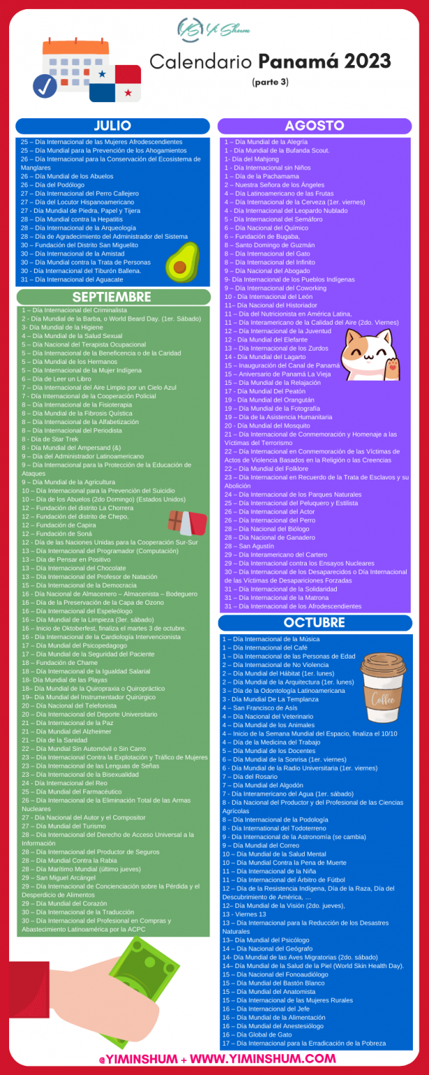 Días Feriados Panamá 2023: fechas y efemérides nacionales y mundiales