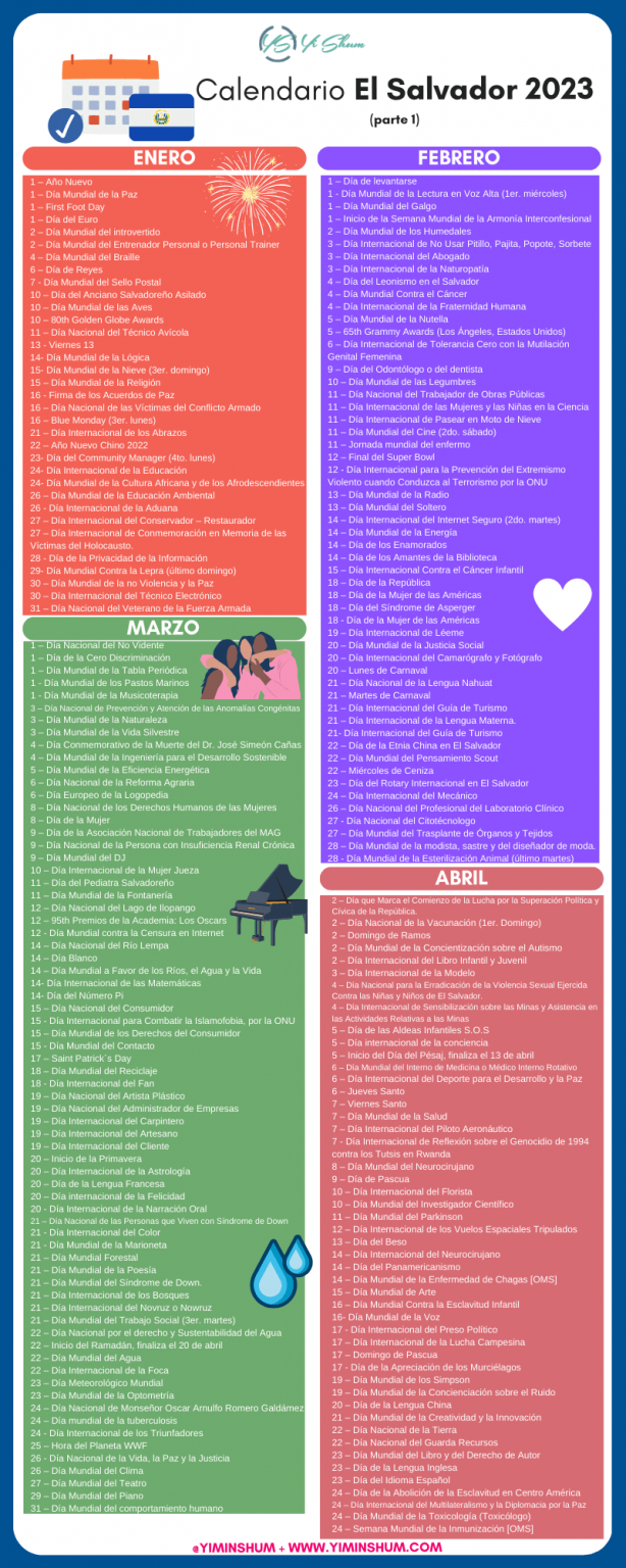 Días Feriados El Salvador 2023: efemérides nacionales y mundiales