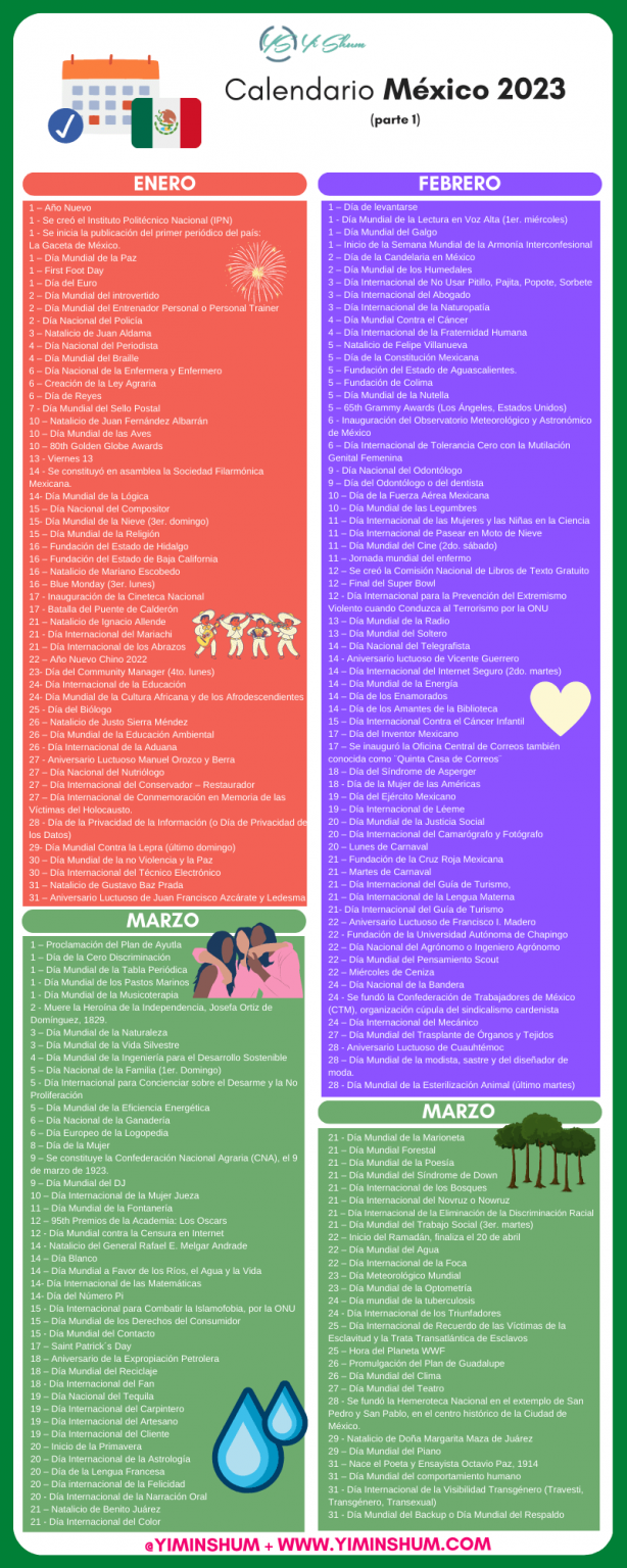 Días Feriados México 2023: fechas y efemérides nacionales y mundiales