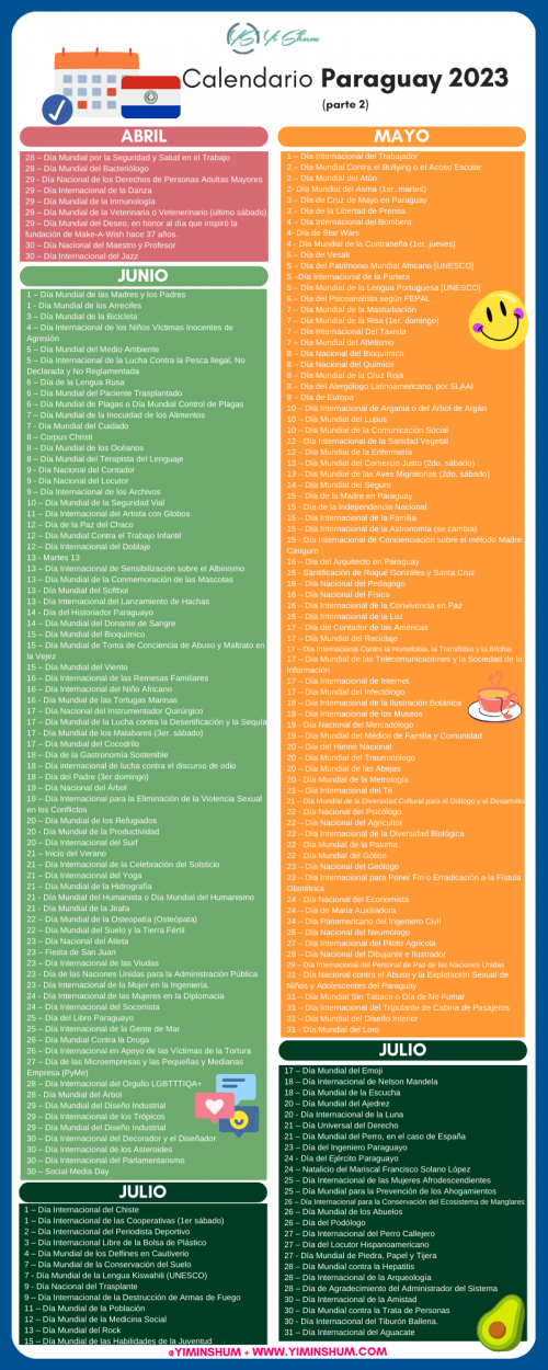 Días Feriados Paraguay 2023: efemérides nacionales y mundiales