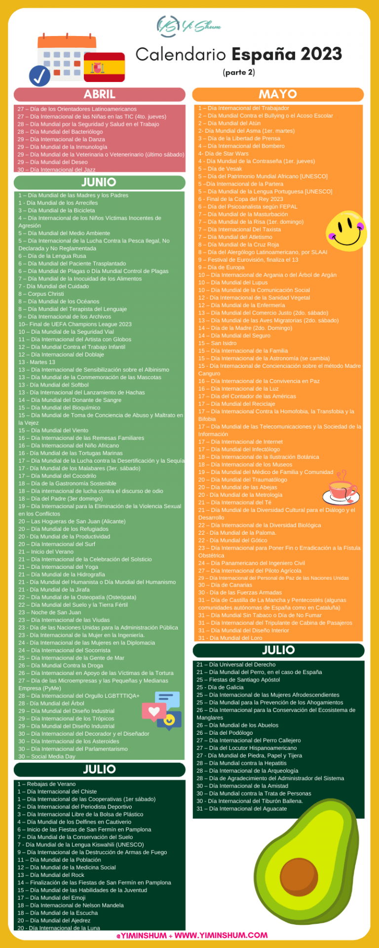 Días Feriados España 2023: fechas y efemérides nacionales y mundiales